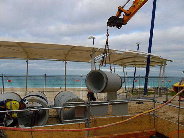 Scarborough Beach Drainage Microtunnelling DN500 & 900
